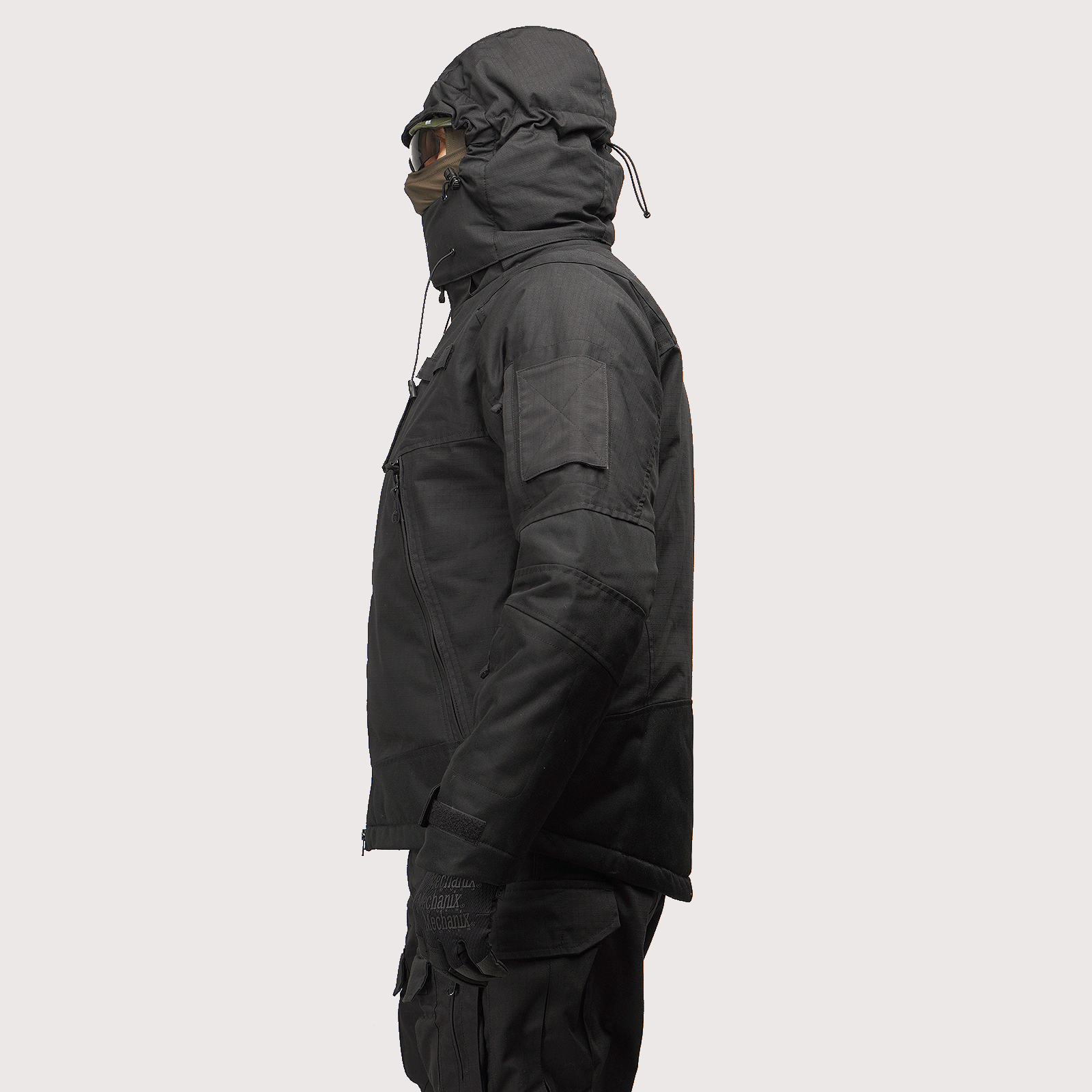 Tactical winter jacket UATAC Black RipStop Climashield Apex
